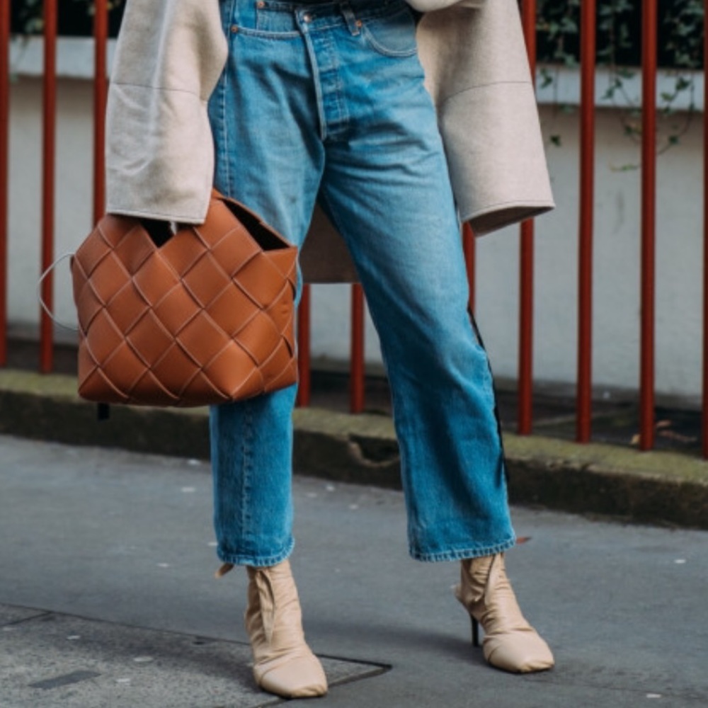 Celine (Old) Wrapped Backless Ankle Boot Beige - Gem